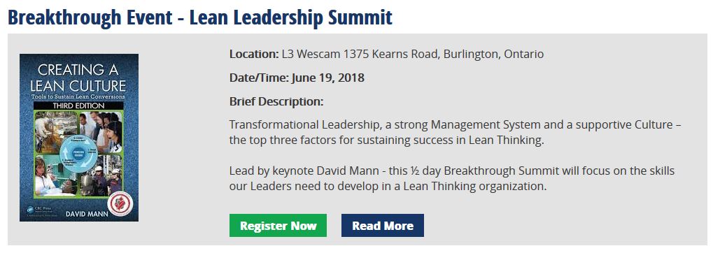Lean Leadership Summit – Glenn Sommerville